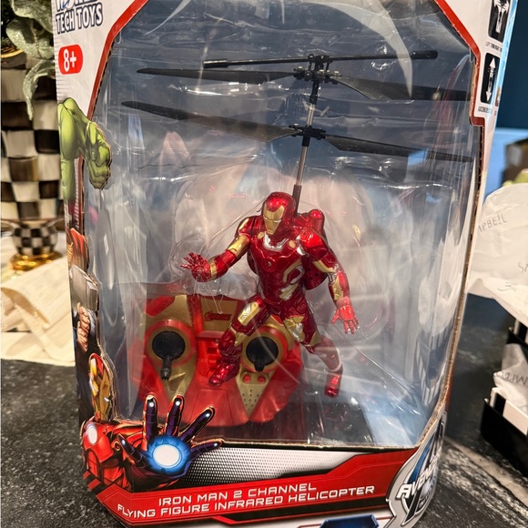 Marvel | Toys | Marvel Avengers Iron Man Flying Figure Ir Helicopter ...